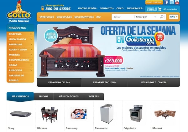 Gollo lanza tienda virtual con 600 artículos a la venta - El Financiero